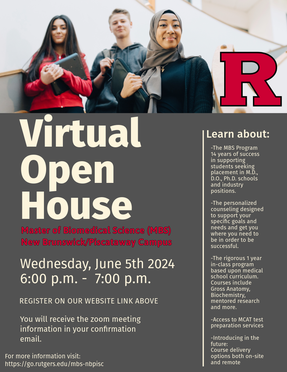 Biomedical and Health Sciences - Master's Degree Programs | Rutgers School of Graduate Studies